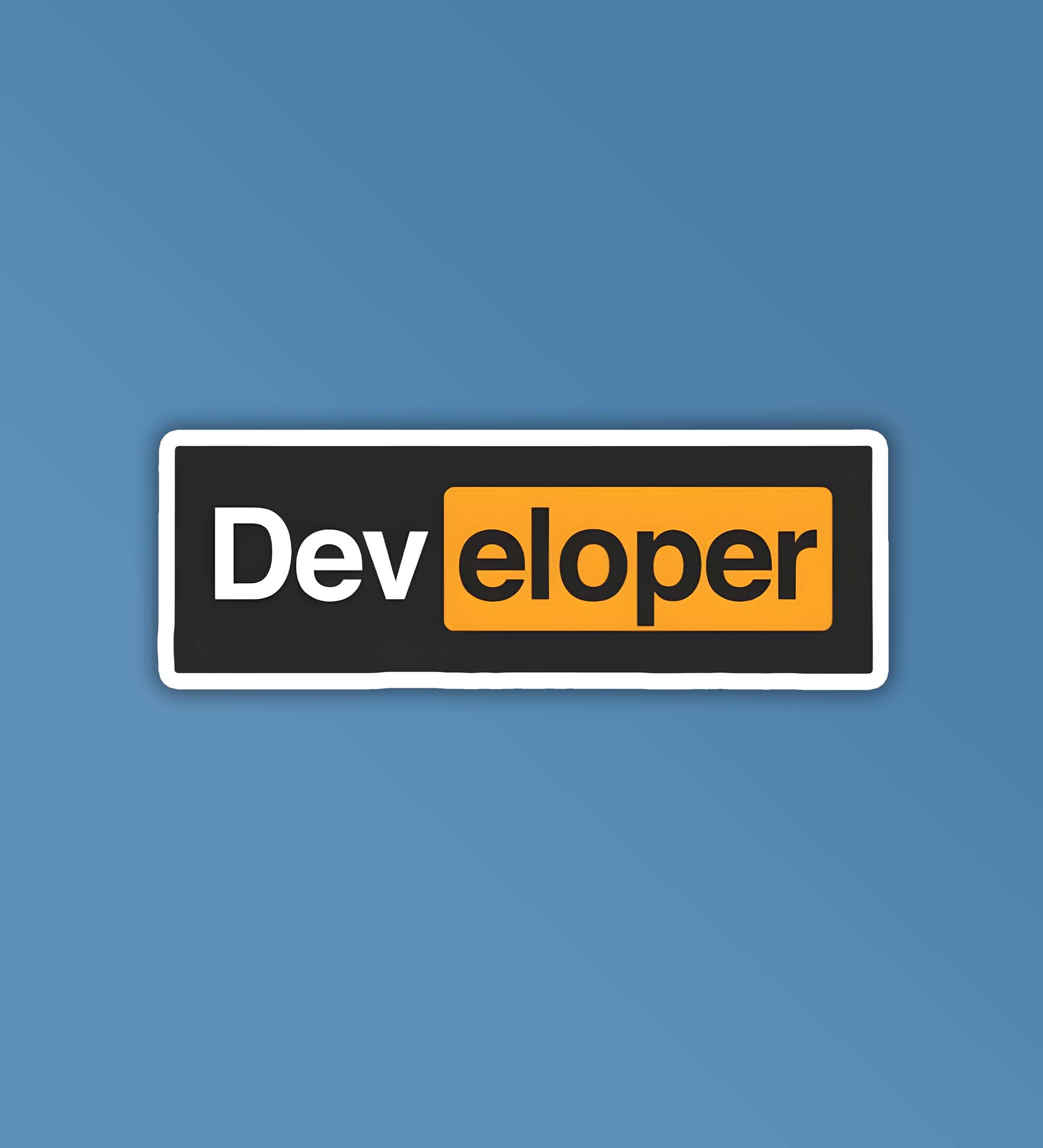 Developer Programmer Coding Sticker Peeekaboo