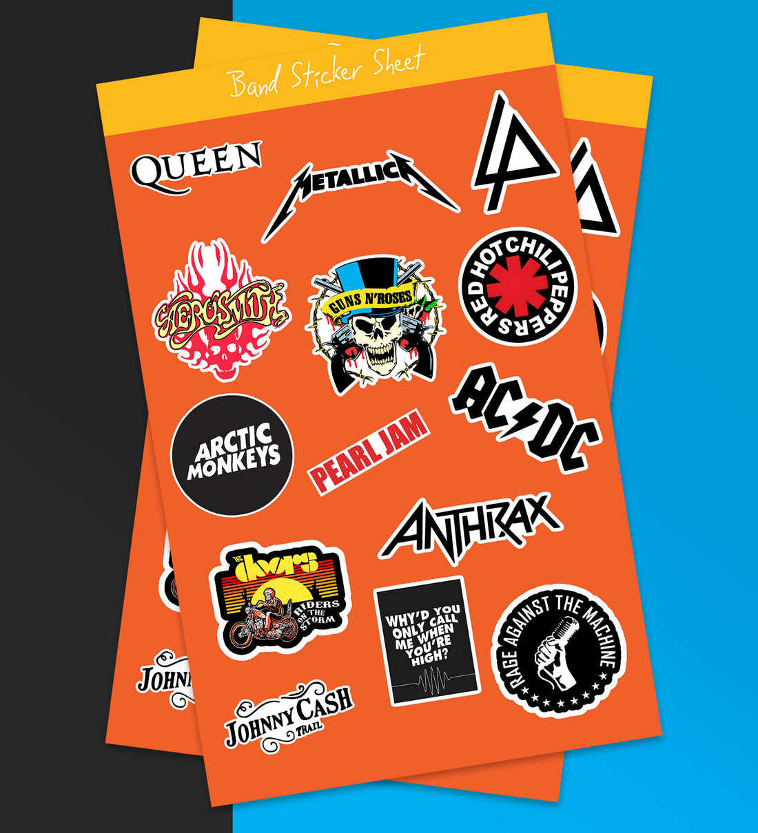 Metal Bands #2 Sticker Sheet – Peeekaboo