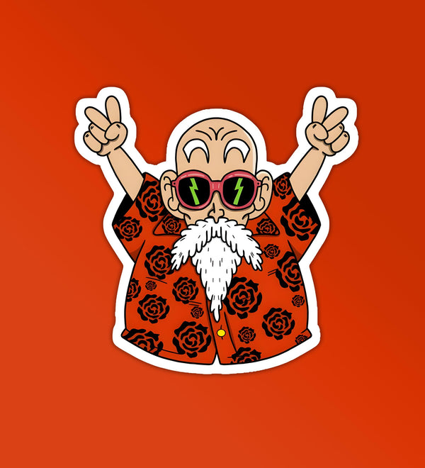 DBZ Master Roshi - Laptop & Mobile Stickers – Peeekaboo