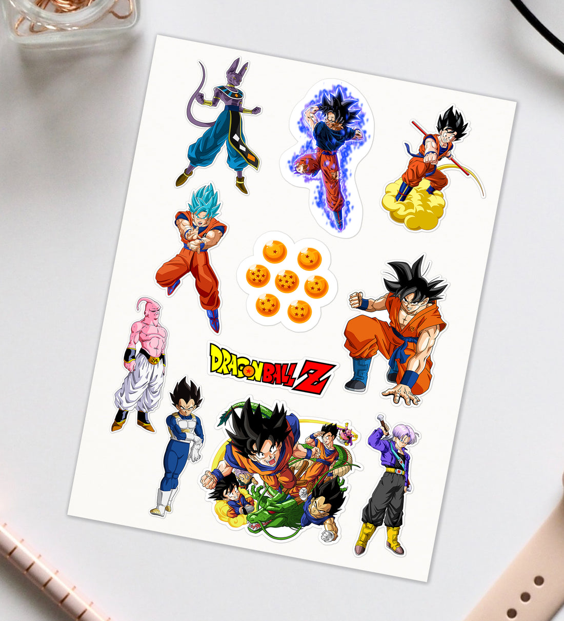 DBZ Sticker Sheet – Peeekaboo