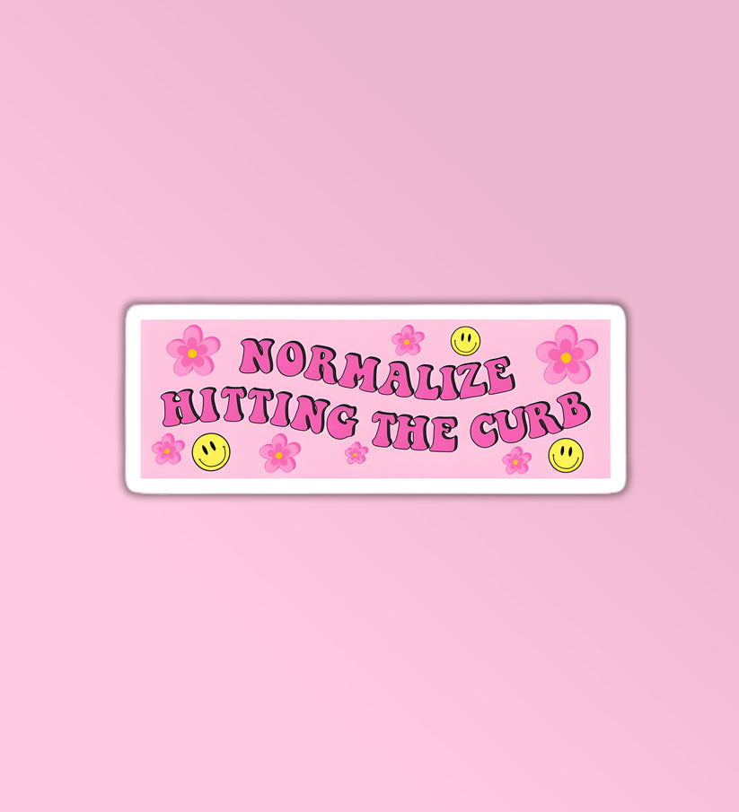 Normalize Hitting The Curb Sticker – Peeekaboo