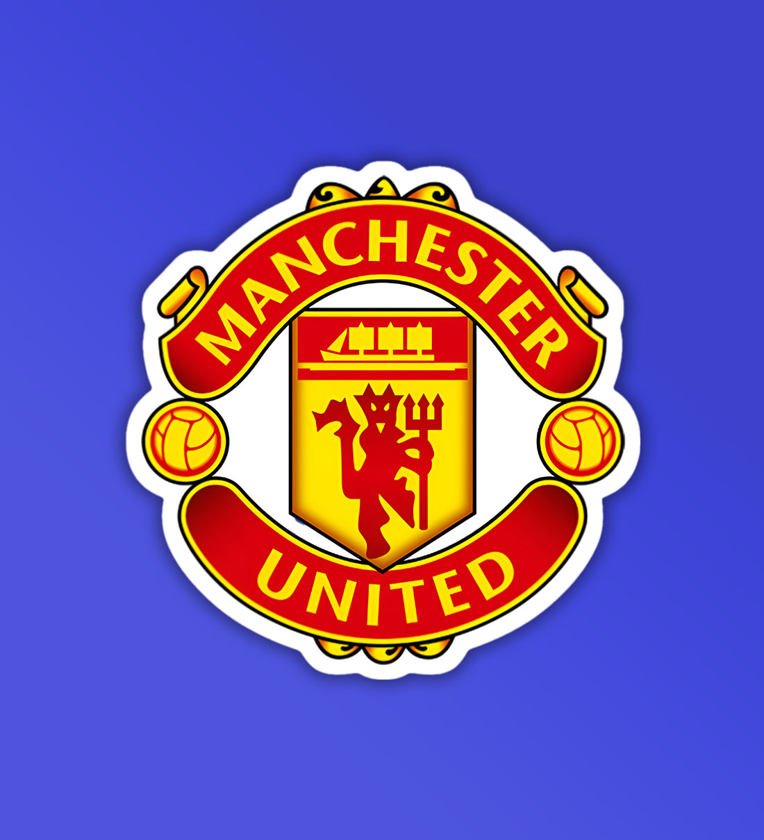 Manchester United Football Sticker – Peeekaboo