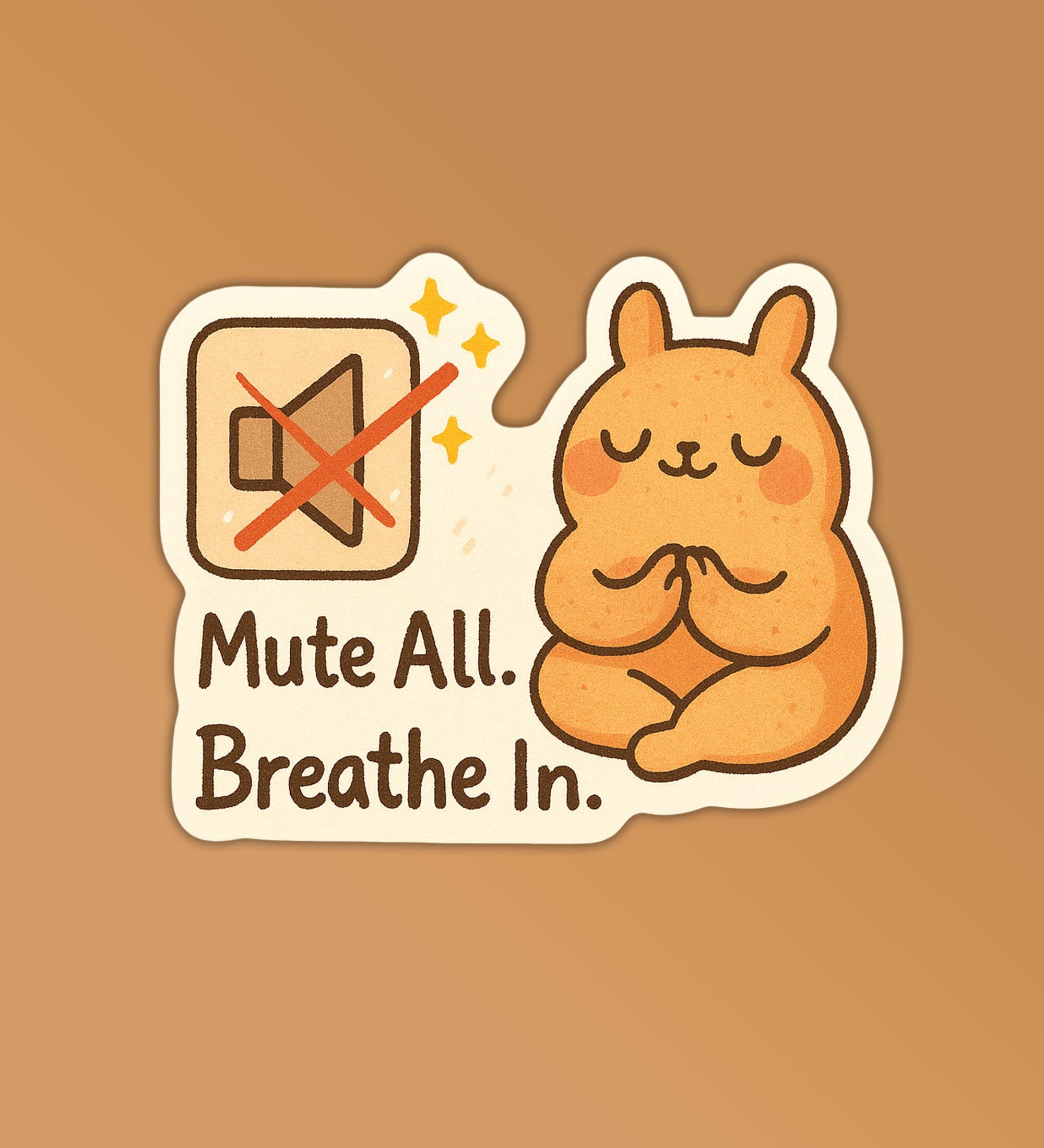 Mute All Breathe In Sticker – Peeekaboo
