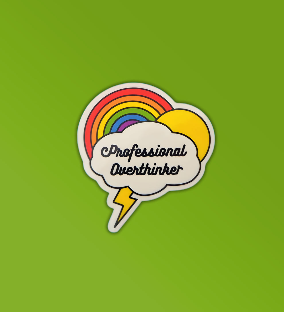 Professional Overthinker Sticker – Peeekaboo