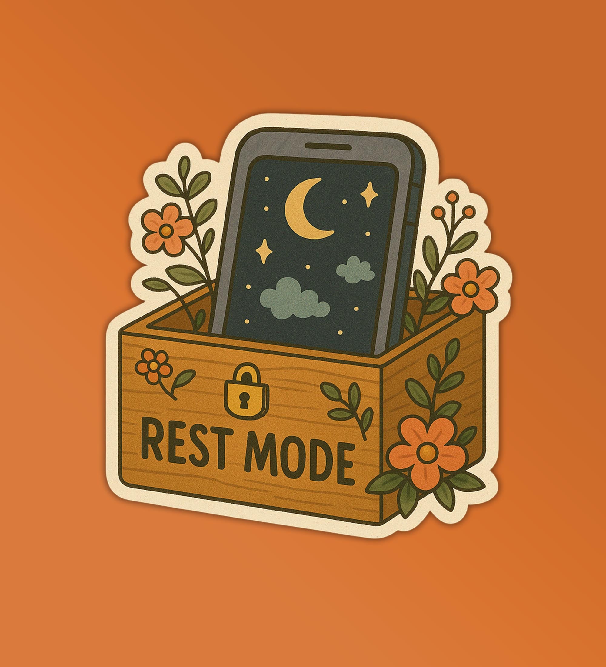 Rest Mode On Sticker – Peeekaboo