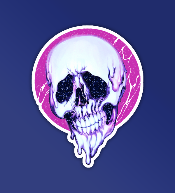Skull Drip Sticker – Peeekaboo